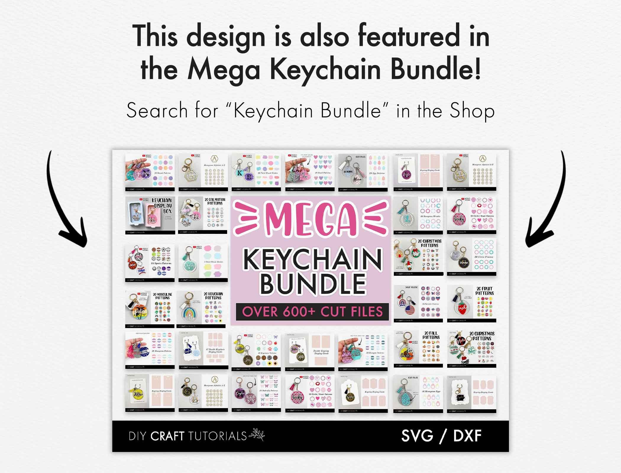 Keychains for Men Keychain Svg Round Pattern Svg Circle - Etsy