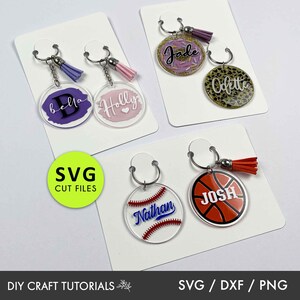 Double Keychain Display Card SVG, Keychain Packaging, Keychain Svg ...