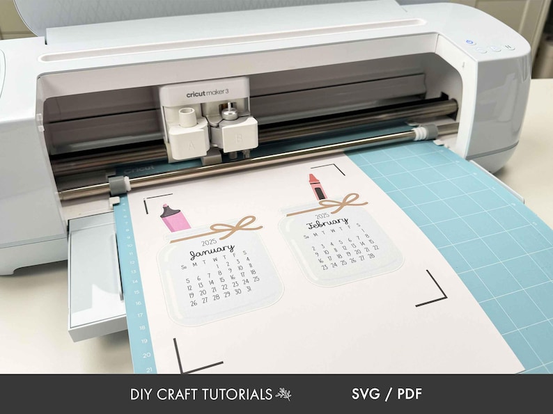 Paquete SVG de calendario / 3 diseños de calendario en 1 paquete ...