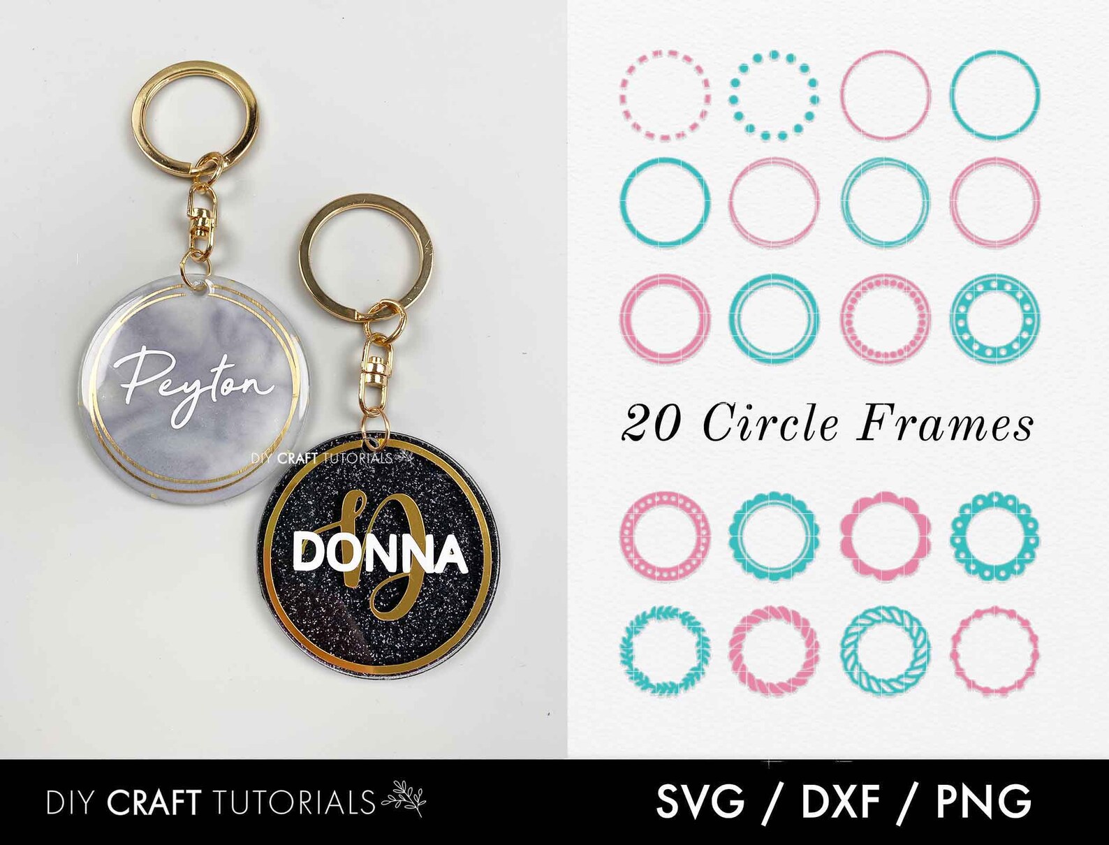 Keychain Patterns Svg Circle Frame Svg Round Pattern Svg - Etsy Australia