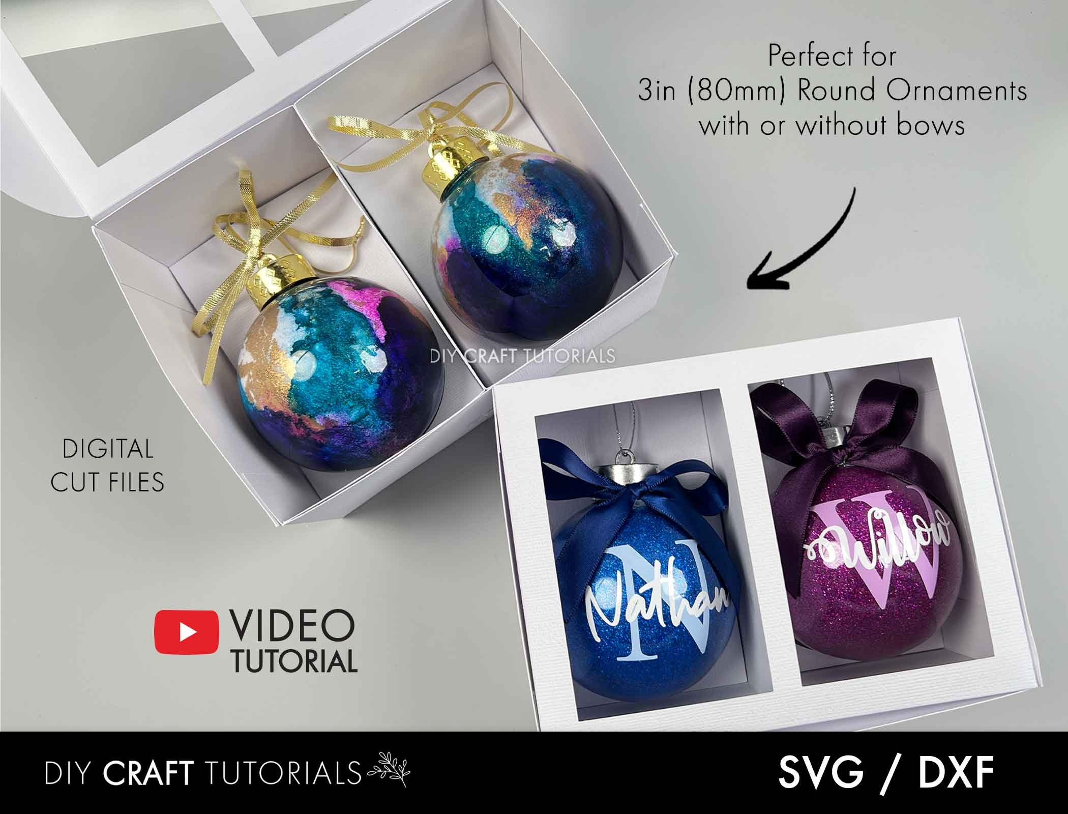 Double Ornament Box SVG Christmas Ornament Gift Box Svg Box - Etsy