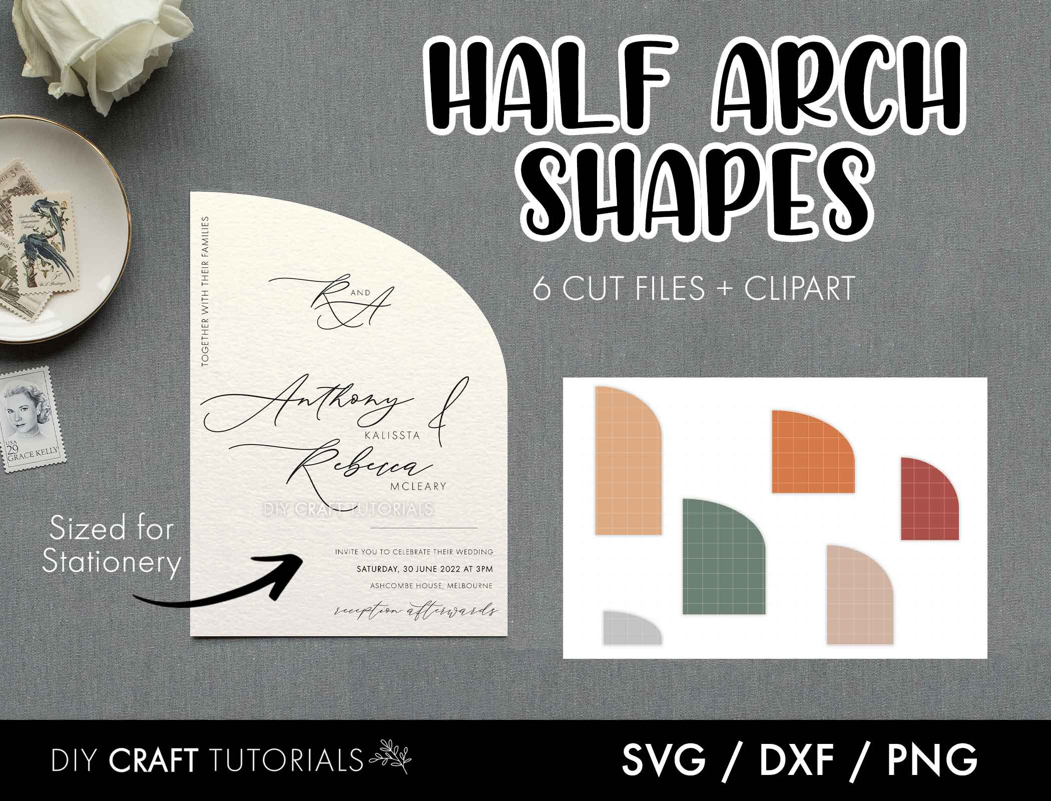 Half Arch SVG Half Arch Shape SVG Arch Wedding invitation | Etsy