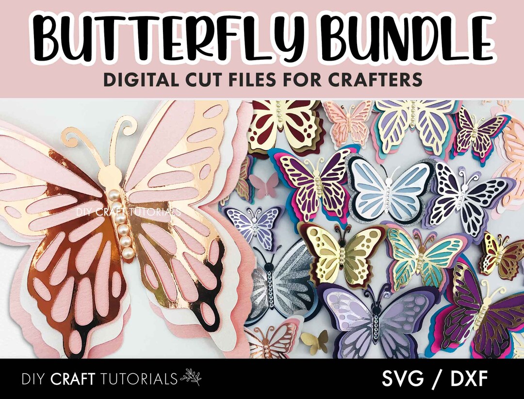 Butterfly SVG Bundle, Butterfly SVG, 3D Butterfly svg, Butterfly ...