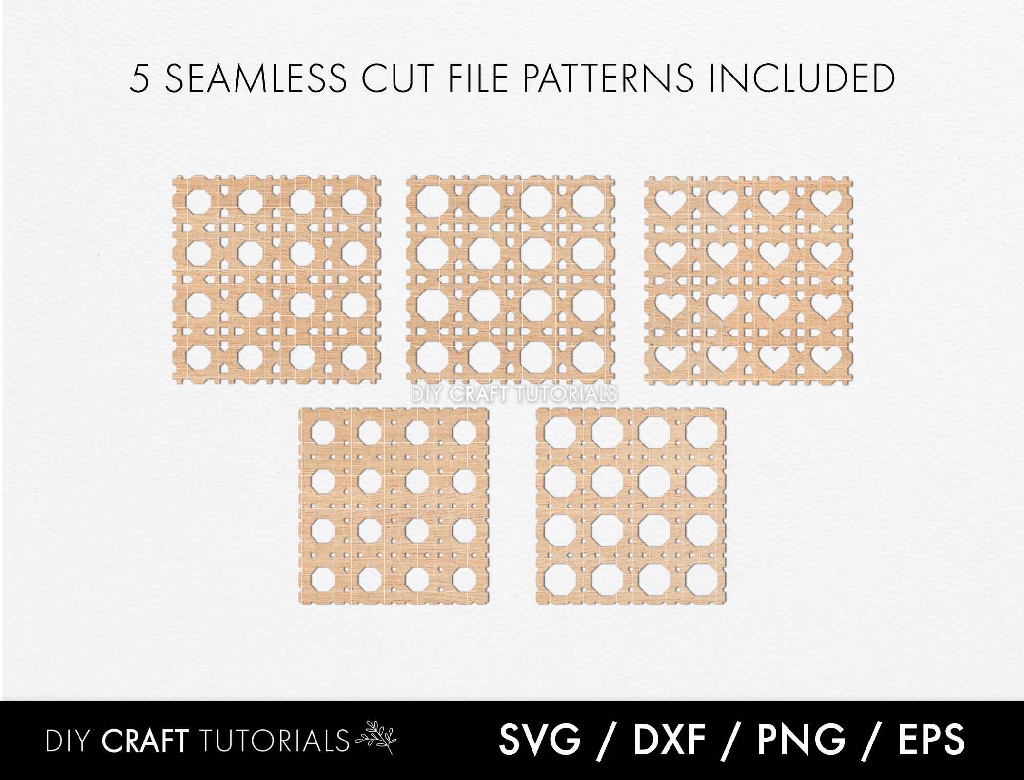 5 Rattan Cane Seamless Patterns Rattan SVG Rattan Bundle - Etsy