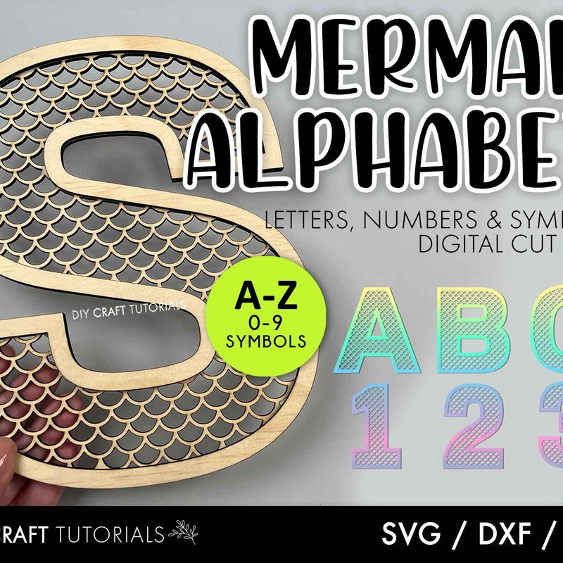 Mermaid Font - Etsy