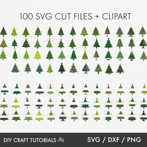 Christmas Tree SVG Bundle, Christmas SVG Bundle, Split Tree Svg ...