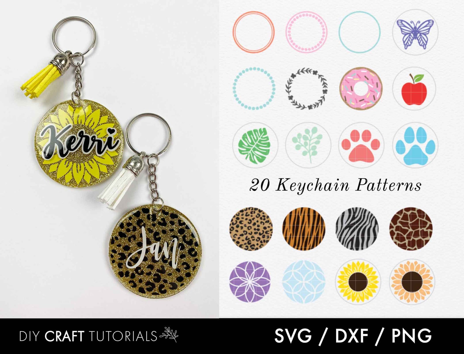 Keychain Pattern SVG Bundle Round Pattern Svg Circle - Etsy