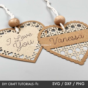 Rattan Tag Svg, Rattan Heart Svg, Valentine's Day SVG, Heart Svg, Cane ...