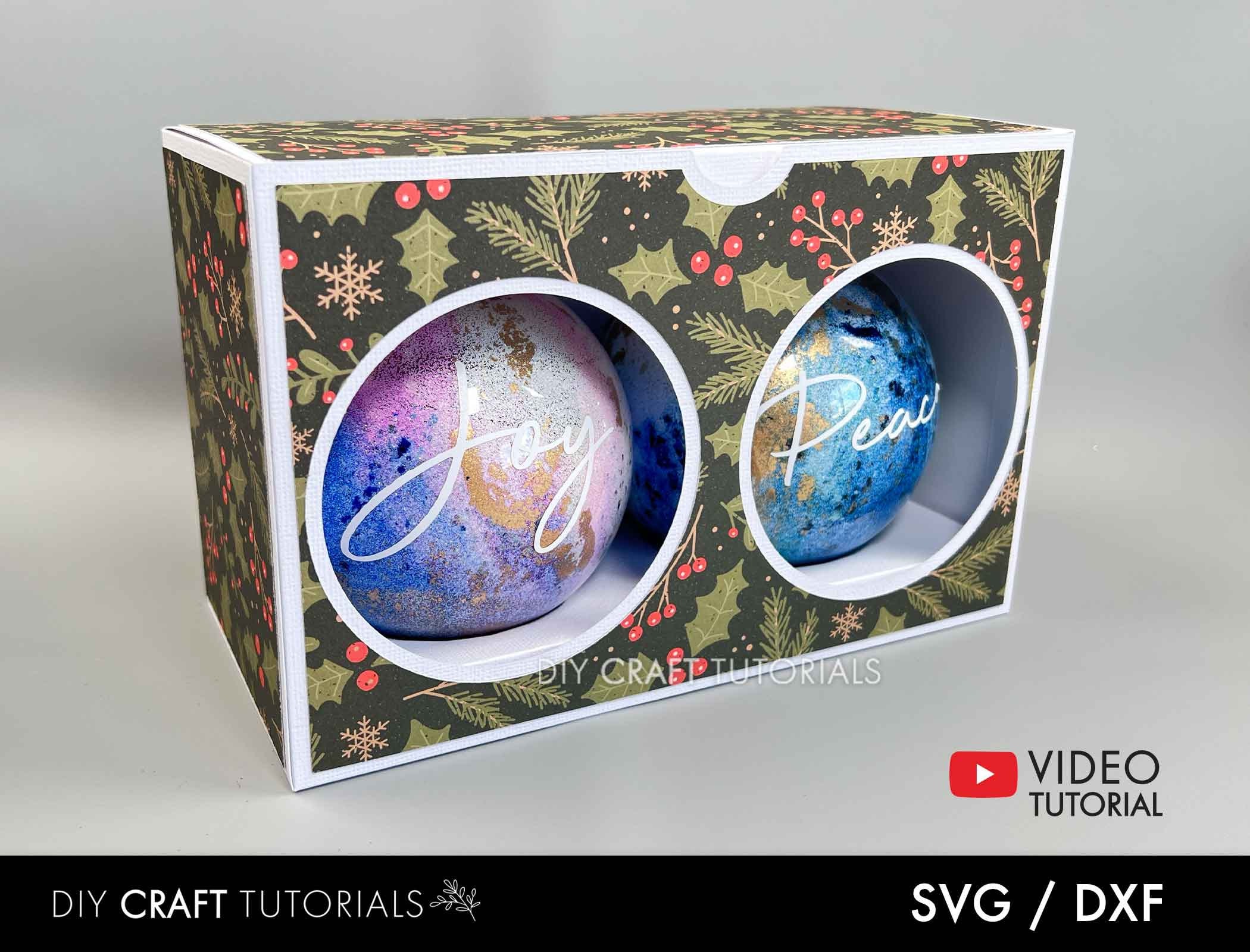 4 Ornament Box SVG Double Ornament Box SVG Christmas - Etsy