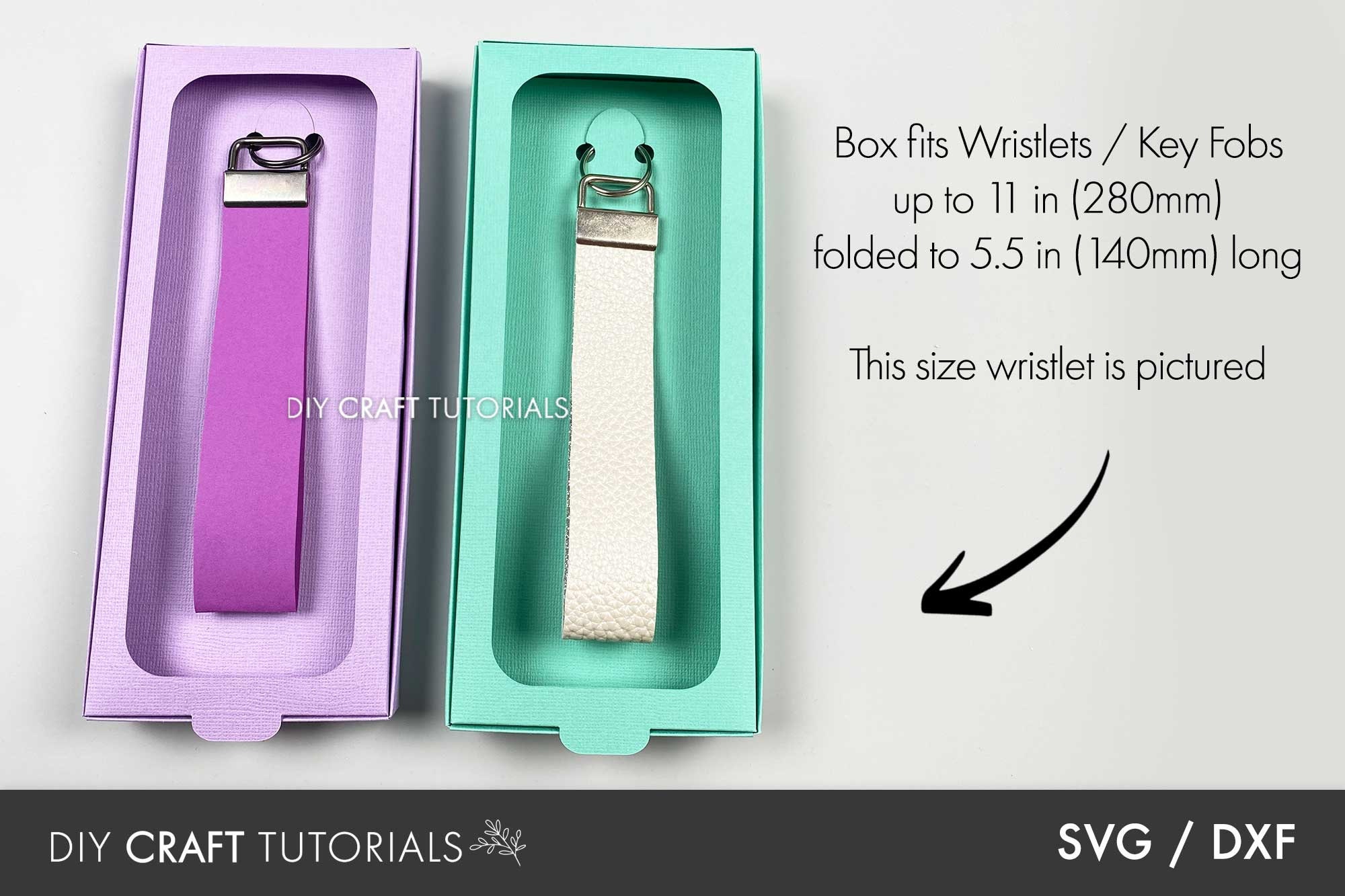 Wristlet Box SVG Keychain Box SVG Key Fob SVG Wristlet - Etsy