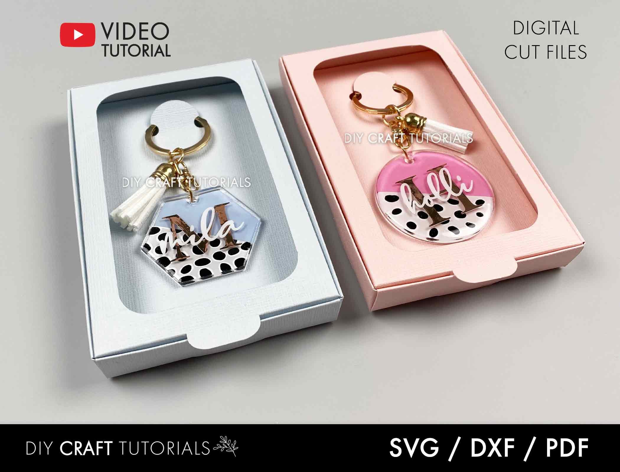 Keychain Box SVG Keychain Display Card Svg Keyring Display - Etsy