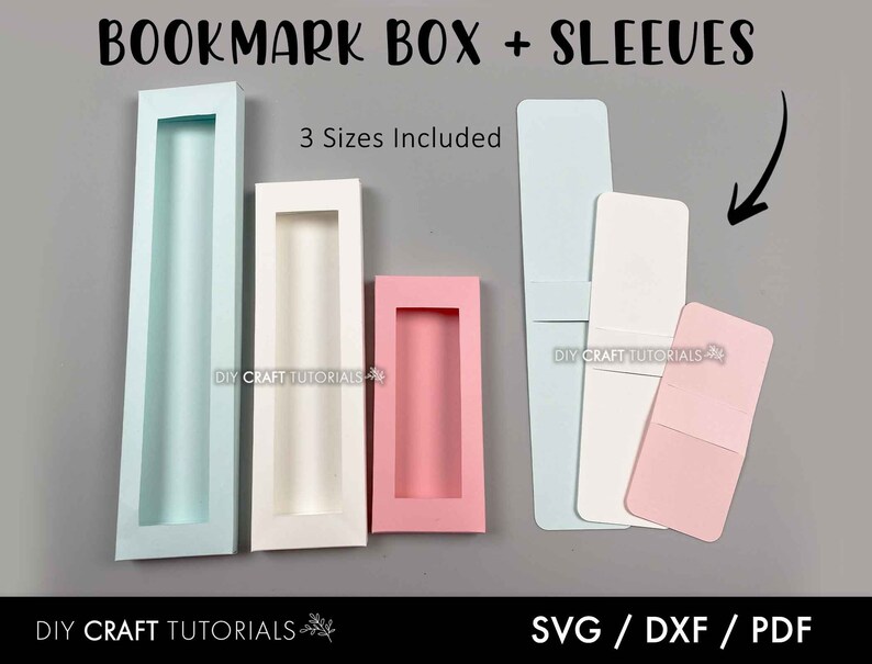 Bookmark Box Svg Bookmark Sleeve Svg Bookmark Holder Svg - Etsy