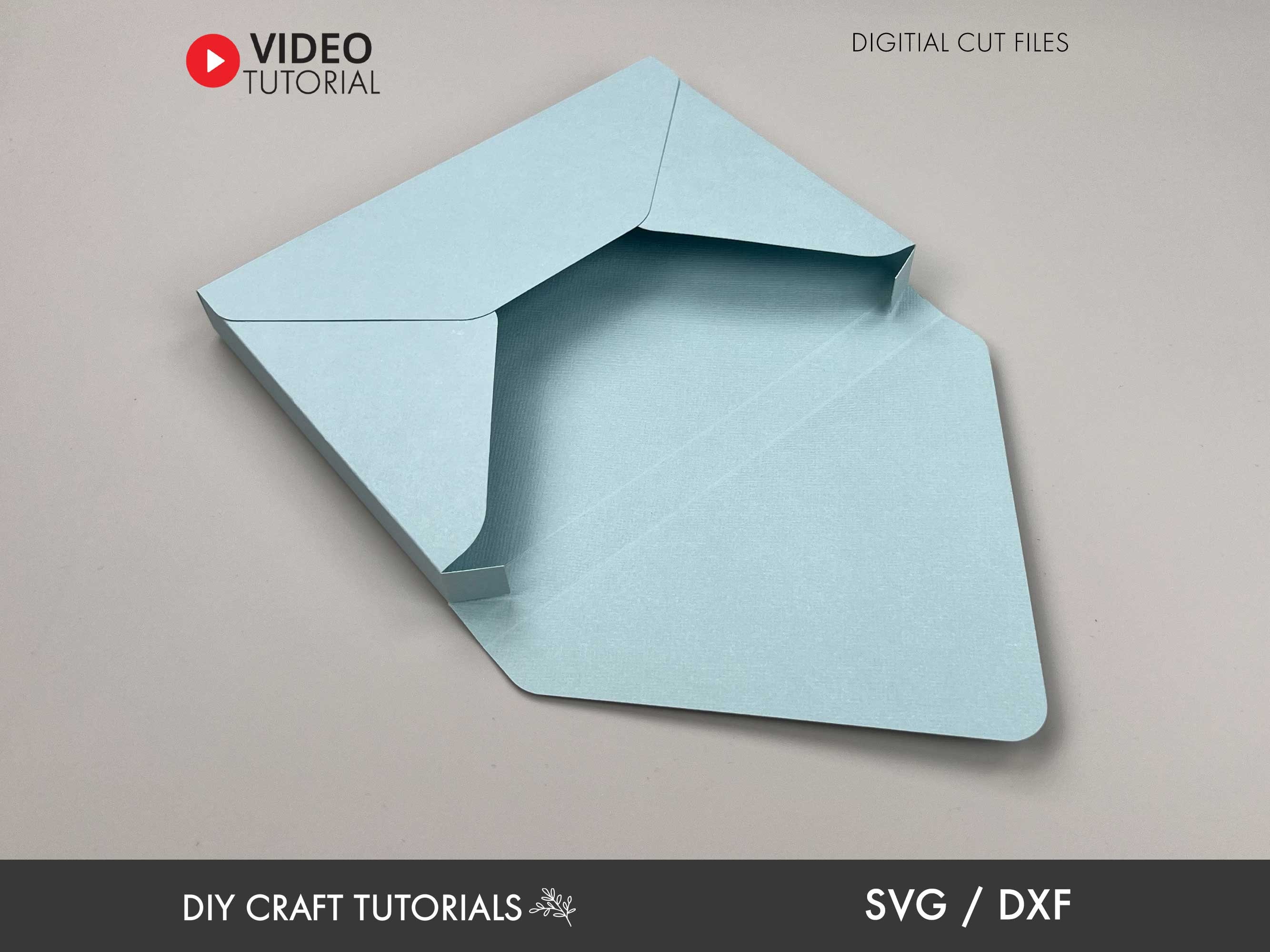 A6 Box Envelope SVG Template: 3D Greeting Card Cut Files - Etsy