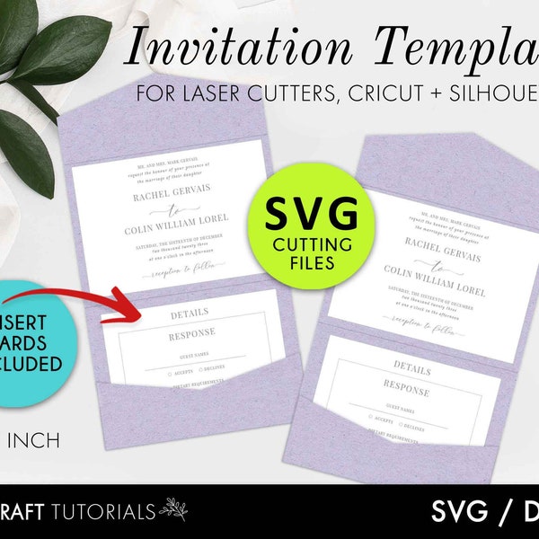 Wedding Invitation Svg - Etsy