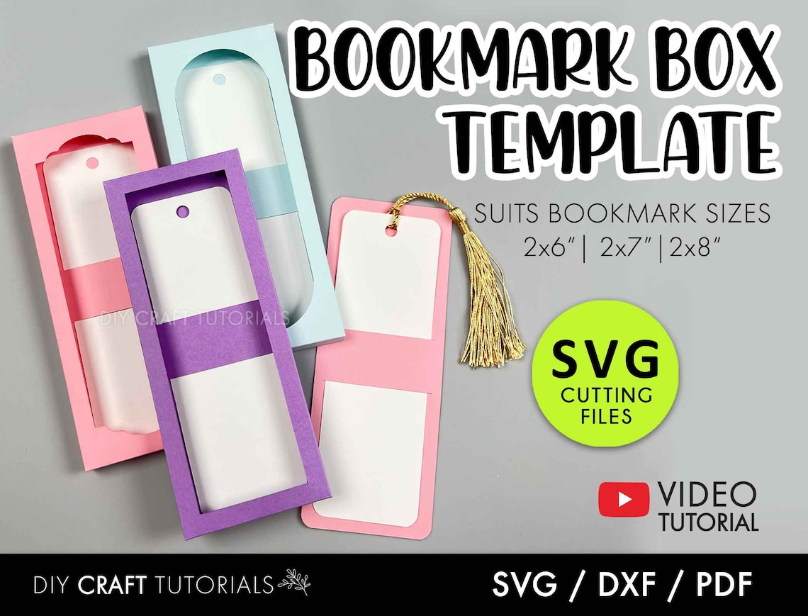 Bookmark Box Svg Bookmark Sleeve Svg Bookmark Svg Bookmark - Etsy Australia