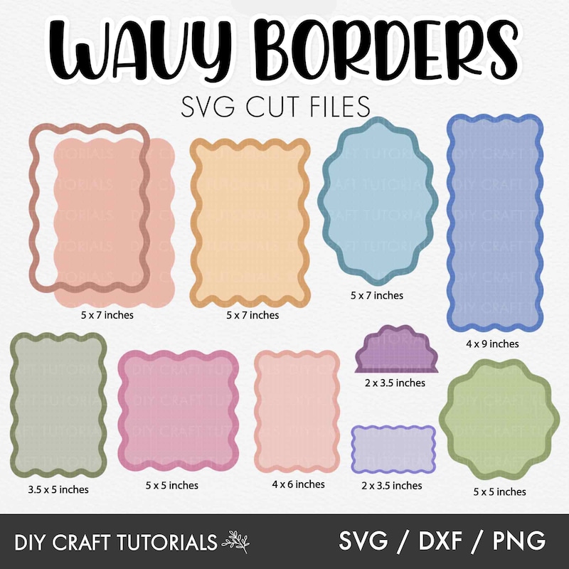 Wave Frame Cricut Svg - Etsy