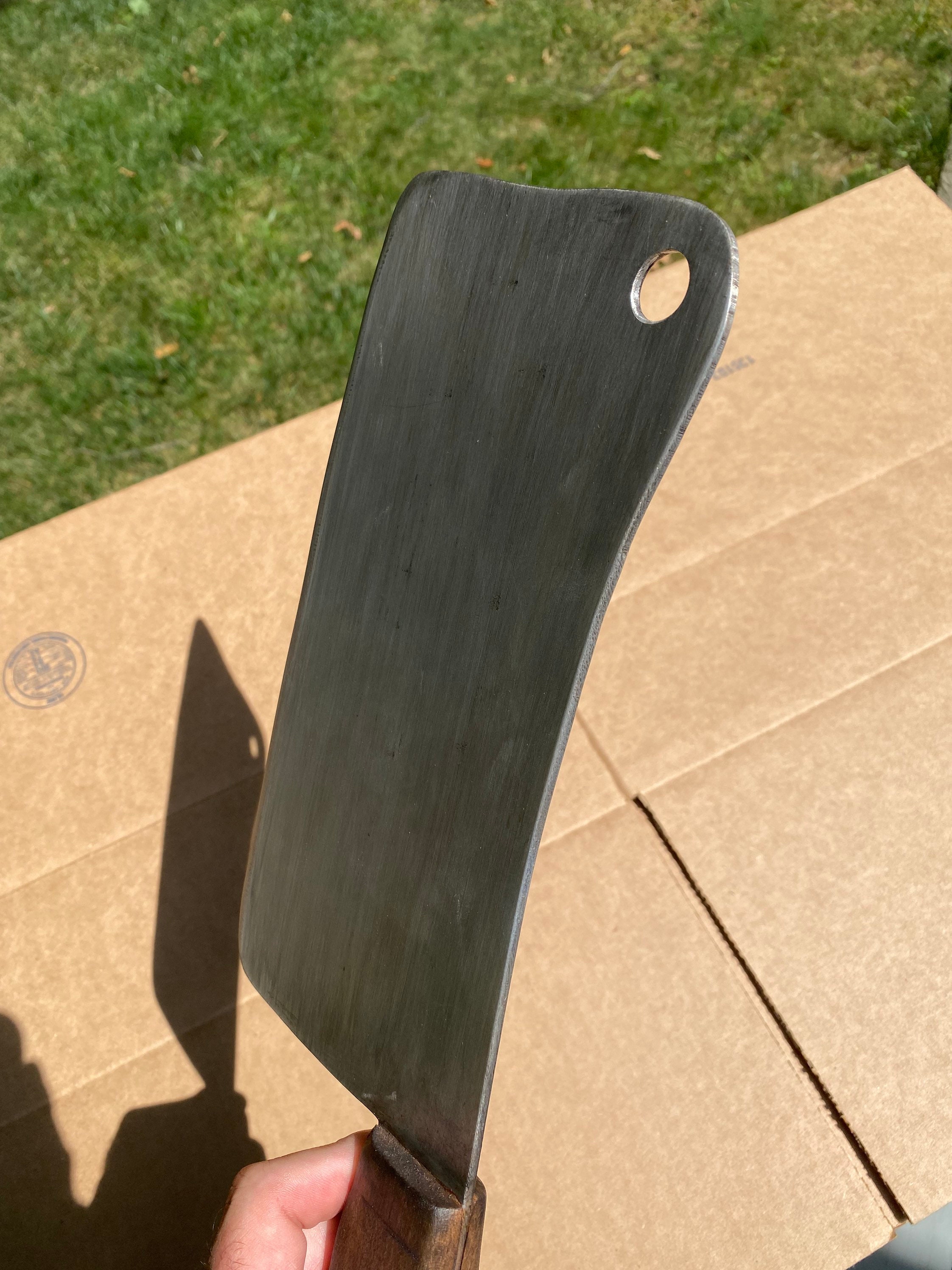 16 Inch Realistic Meat Cleaver Prop Replica Real Wood and - Etsy