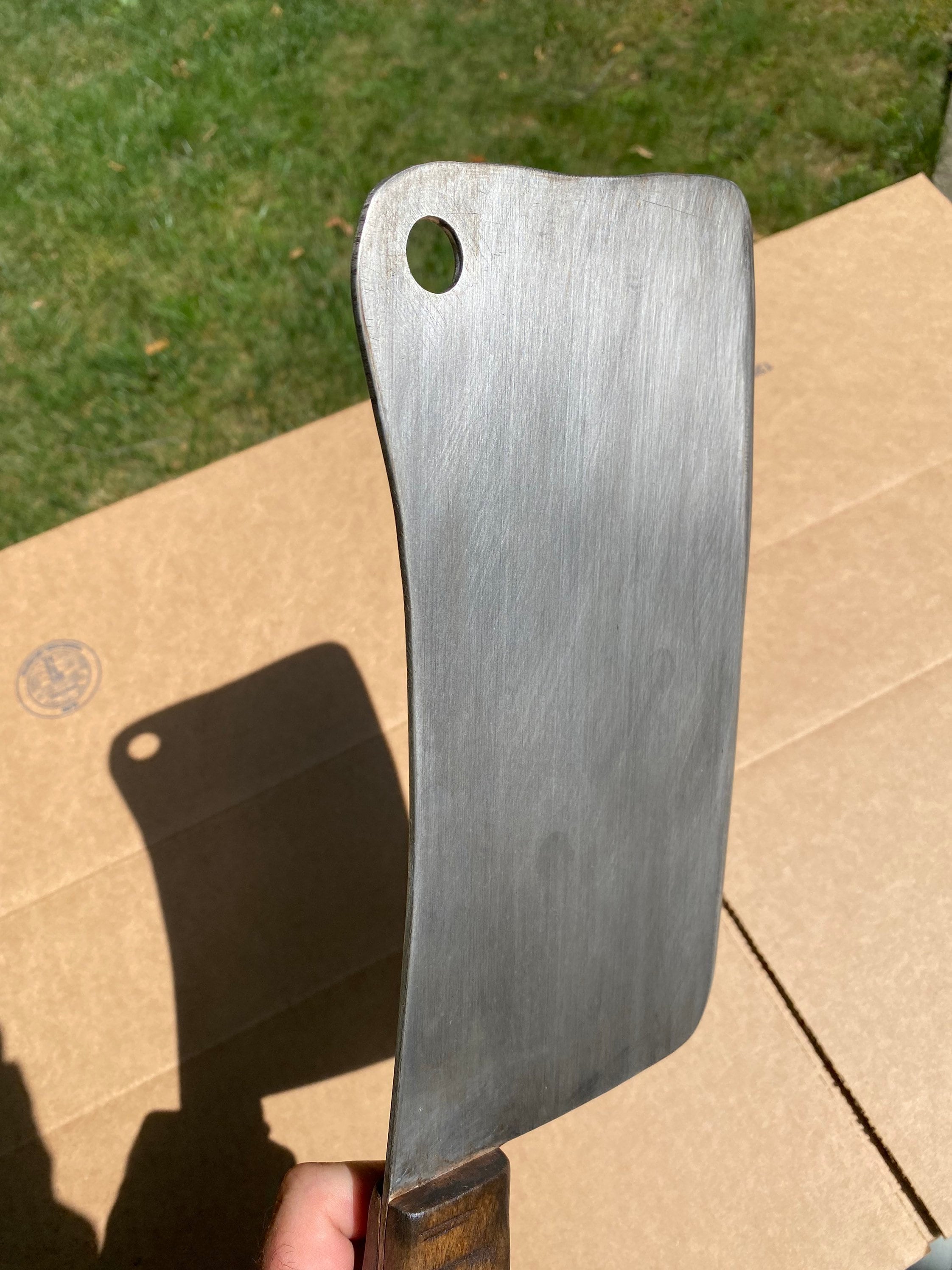 16 Inch Realistic Meat Cleaver Prop Replica Real Wood and - Etsy