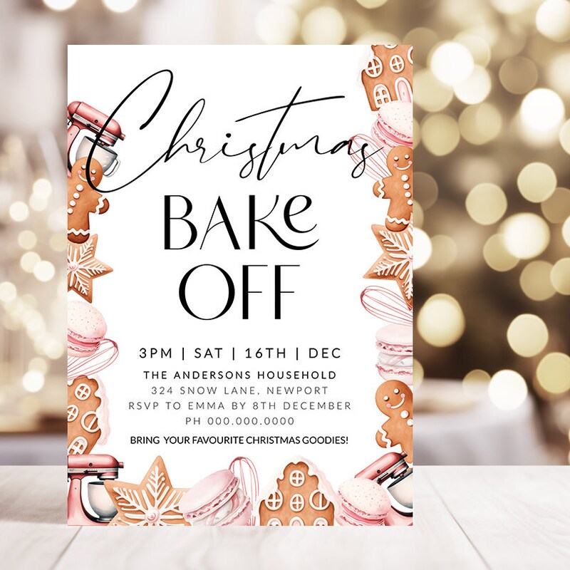 Cookie Baking Invitation - Etsy