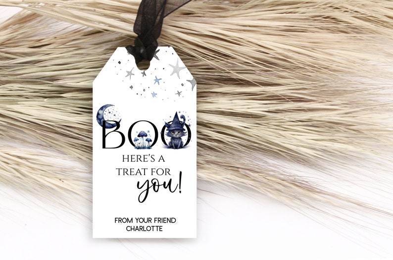 HALLOWEEN GIFT TAG Editable Gift Tag Printable Gift Tag - Etsy