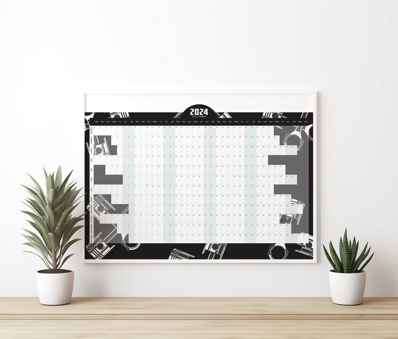 2024 Large Wall Planner Printable Horizontal Wall Planner - Etsy