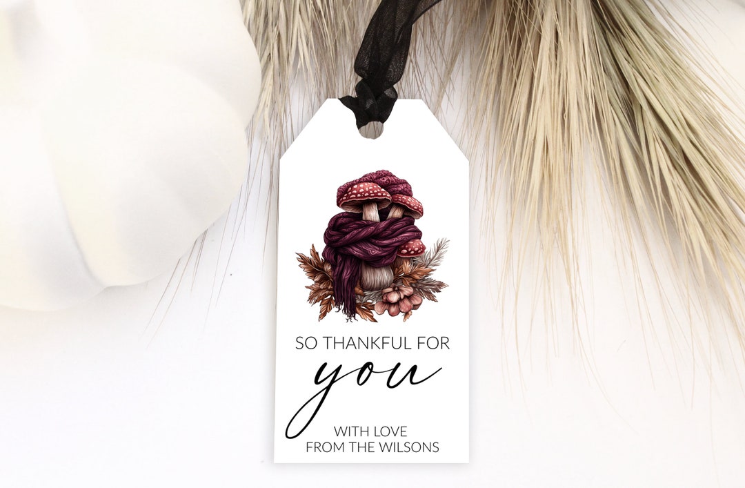Thanksgiving Fall Gift Tag, Editable Gift Tag, Printable Fall Gift Tag ...