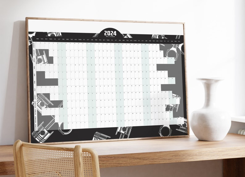 2024 Large Wall Planner Printable Horizontal Wall Planner - Etsy