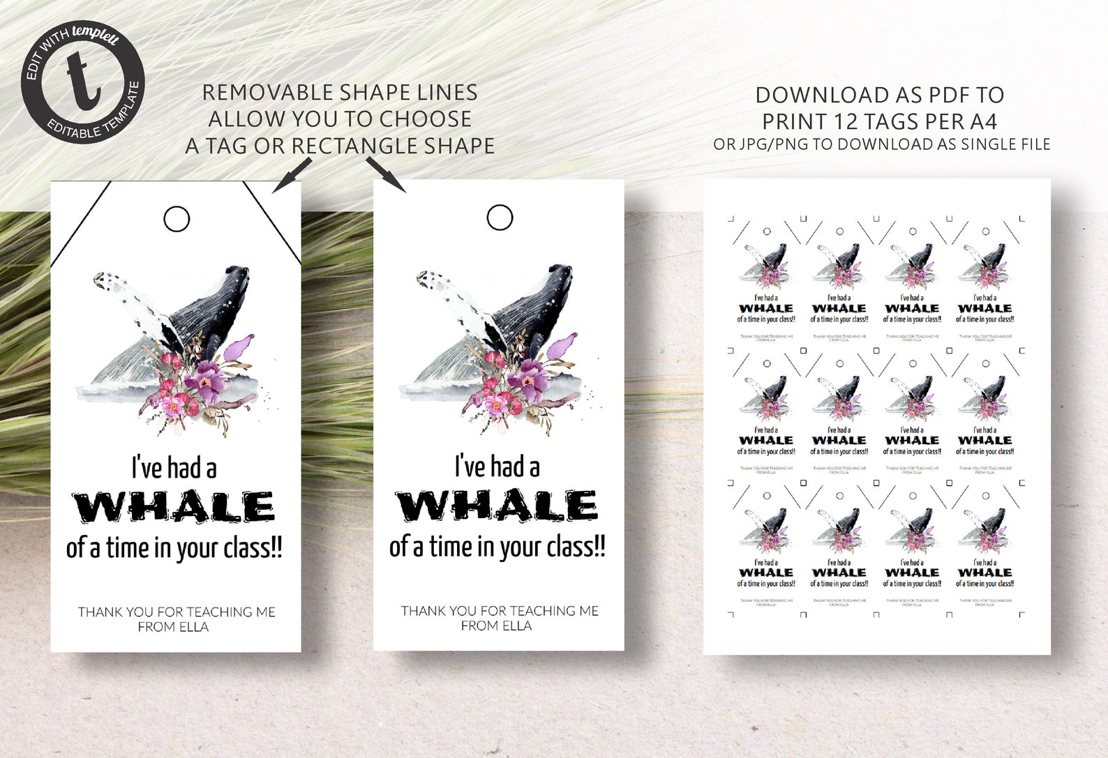 TEACHER GIFT TAG | Teacher Appreciation Gift Tag | Teacher Thank You ...