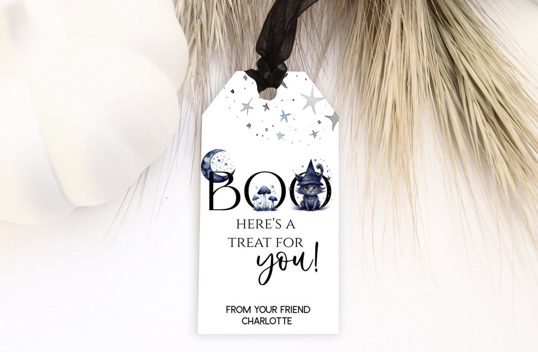 HALLOWEEN GIFT TAG Editable Gift Tag Printable Gift Tag - Etsy