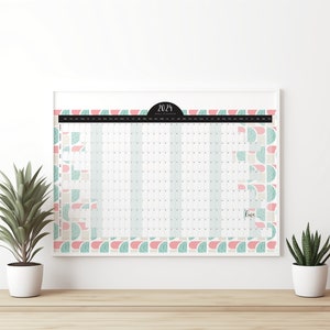 2024 Large Wall Planner Printable Horizontal Wall Planner - Etsy
