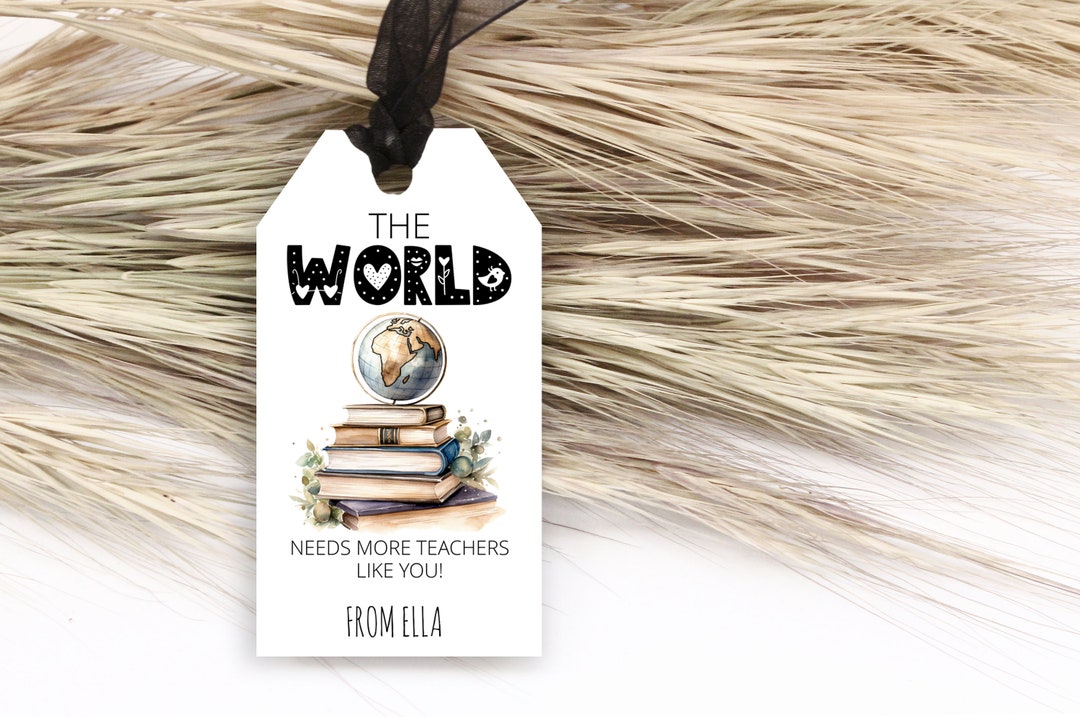 Teacher Appreciation Thank You Gift Tag, Teacher Thank You Tag, the ...