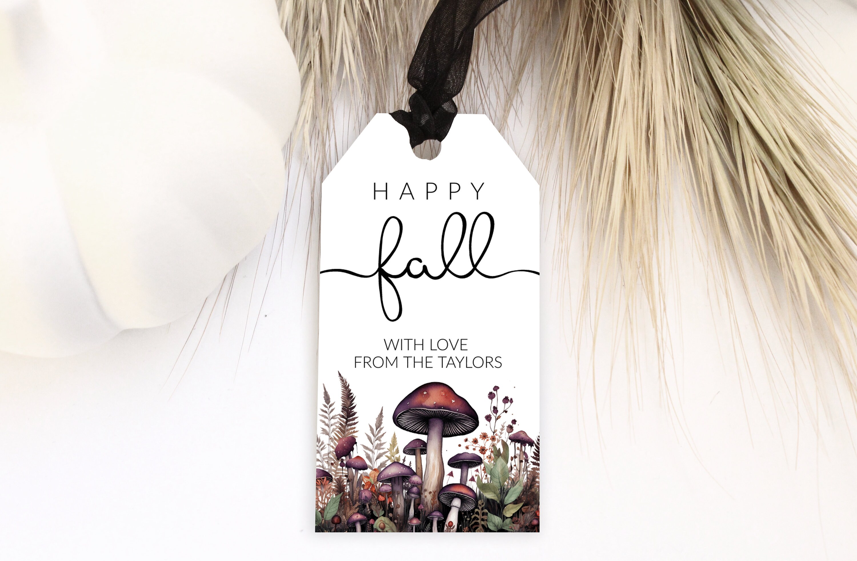 Thanksgiving Fall Gift Tag Editable Gift Tag Printable Fall - Etsy