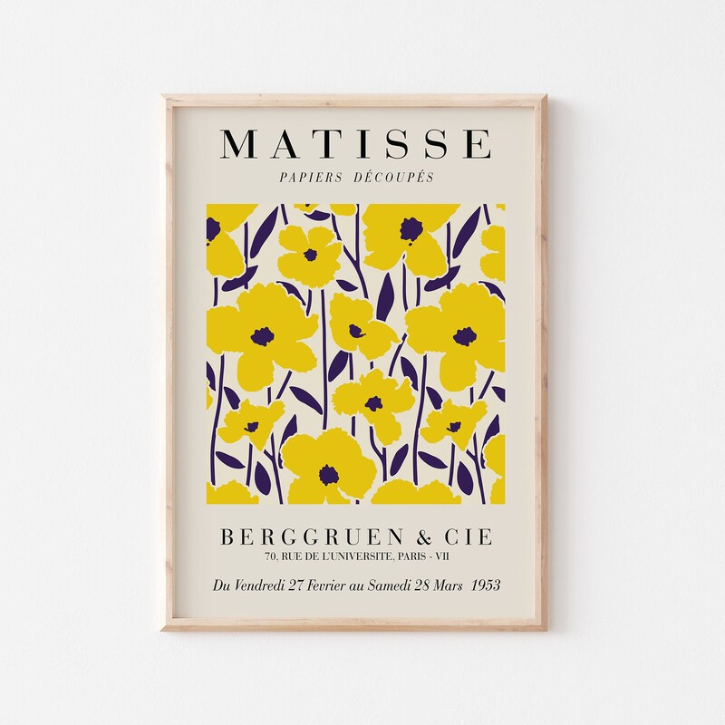 Yellow Matisse Print - Etsy