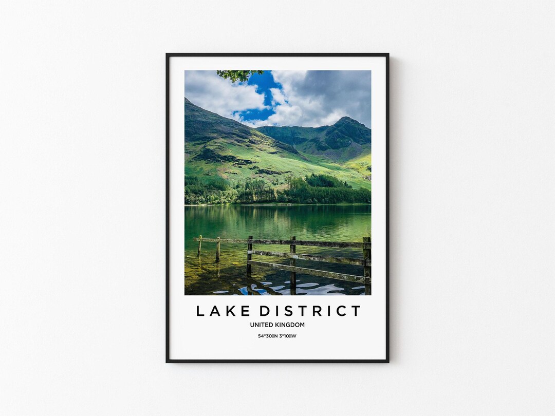 Lake District Art, Lake District Print, Lake District Poster, Lake ...