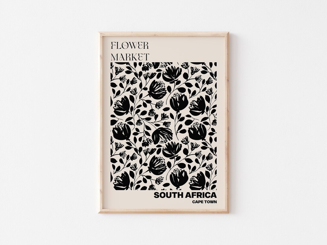 South Africa Poster, South Africa Wall Art, South Africa Personalised ...