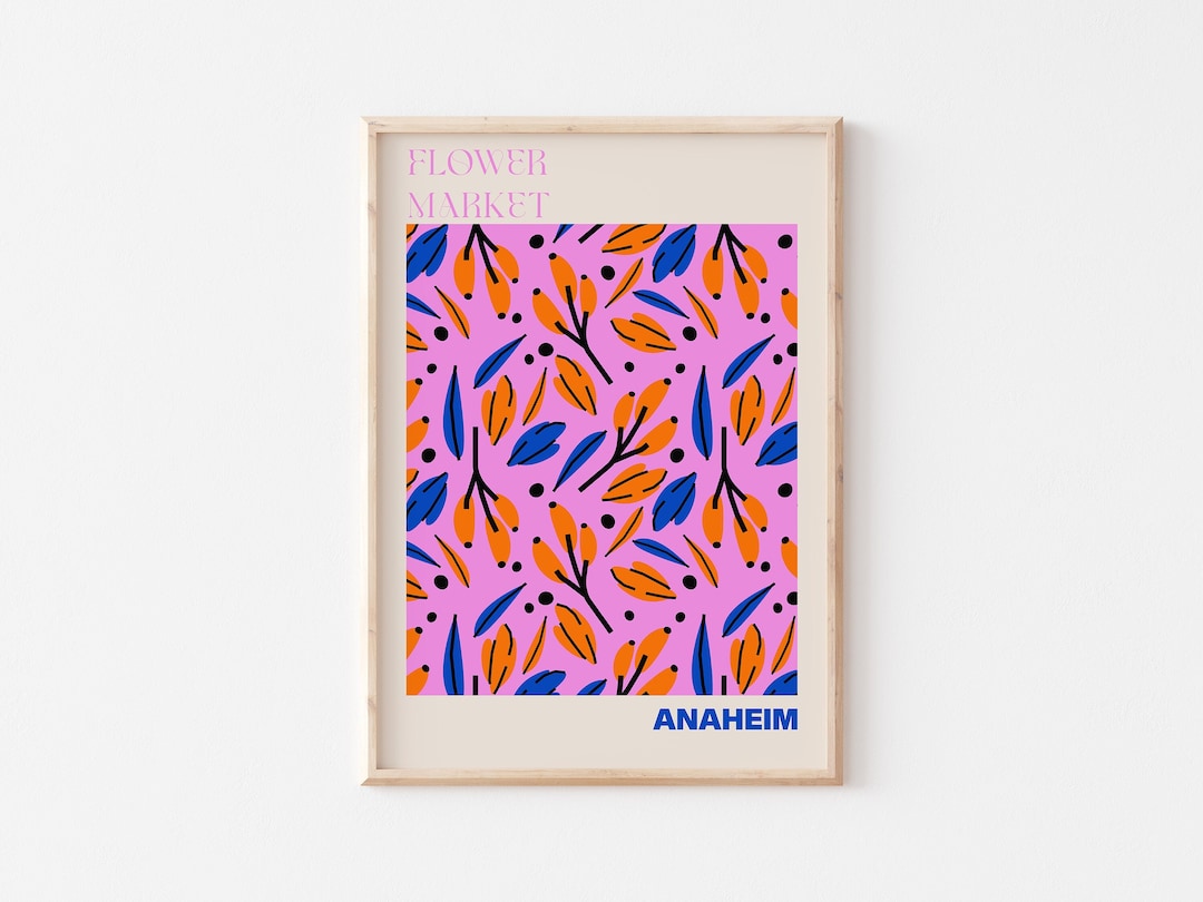 Anaheim Poster, Anaheim Wall Art, Anaheim Personalised Travel Poster ...