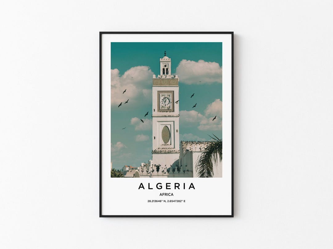 Algeria Art, Algeria Print, Algeria Poster, Algeria Art, Algeria Photo ...