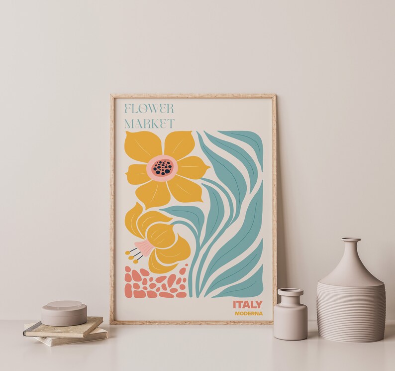 Moderna Poster Personalised Travel Poster Moderna Flower - Etsy