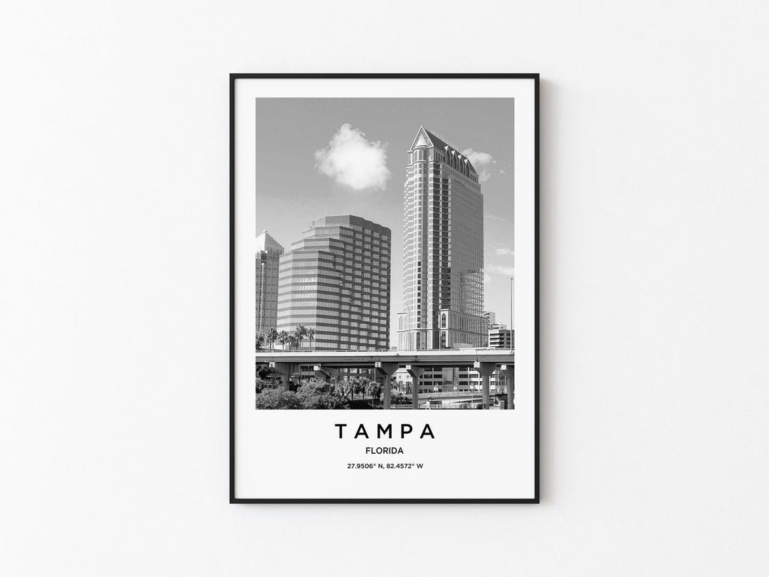 Tampa Art, Tampa Print, Tampa Poster, Tampa Art, Tampa Photo, Tampa Map ...