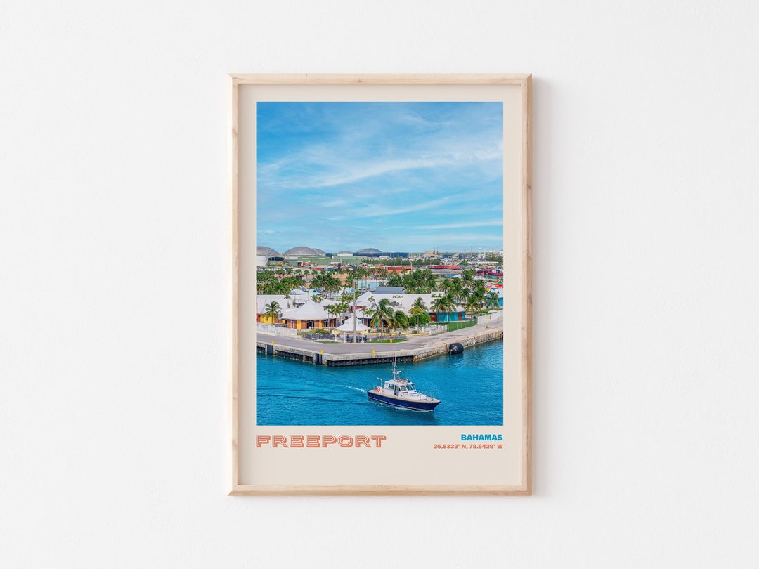 Freeport Travel Poster, Freeport Print, Freeport Photo Print, Freeport ...