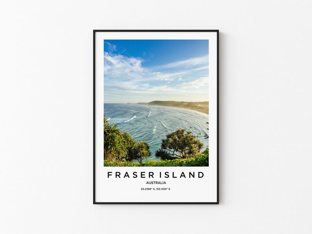Fraser Island Art, Fraser Island Print, Fraser Island Poster, Fraser ...