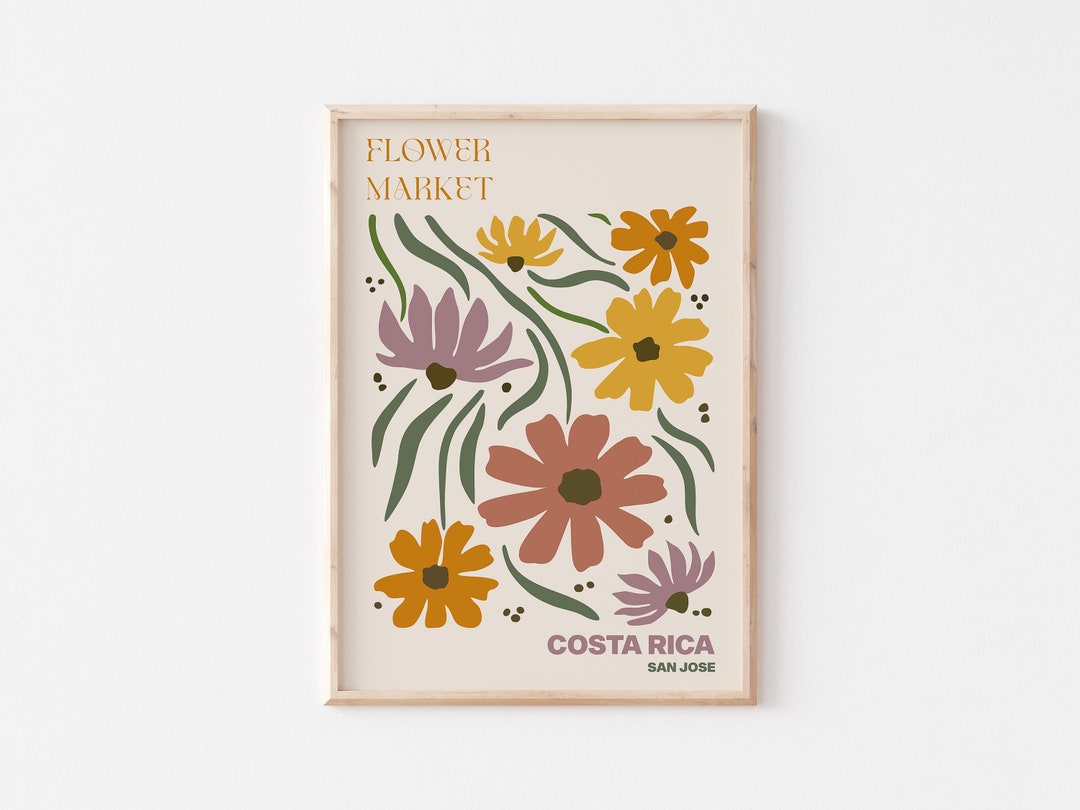 Costa Rica Poster, Costa Rica Wall Art, Costa Rica Personalised Travel ...