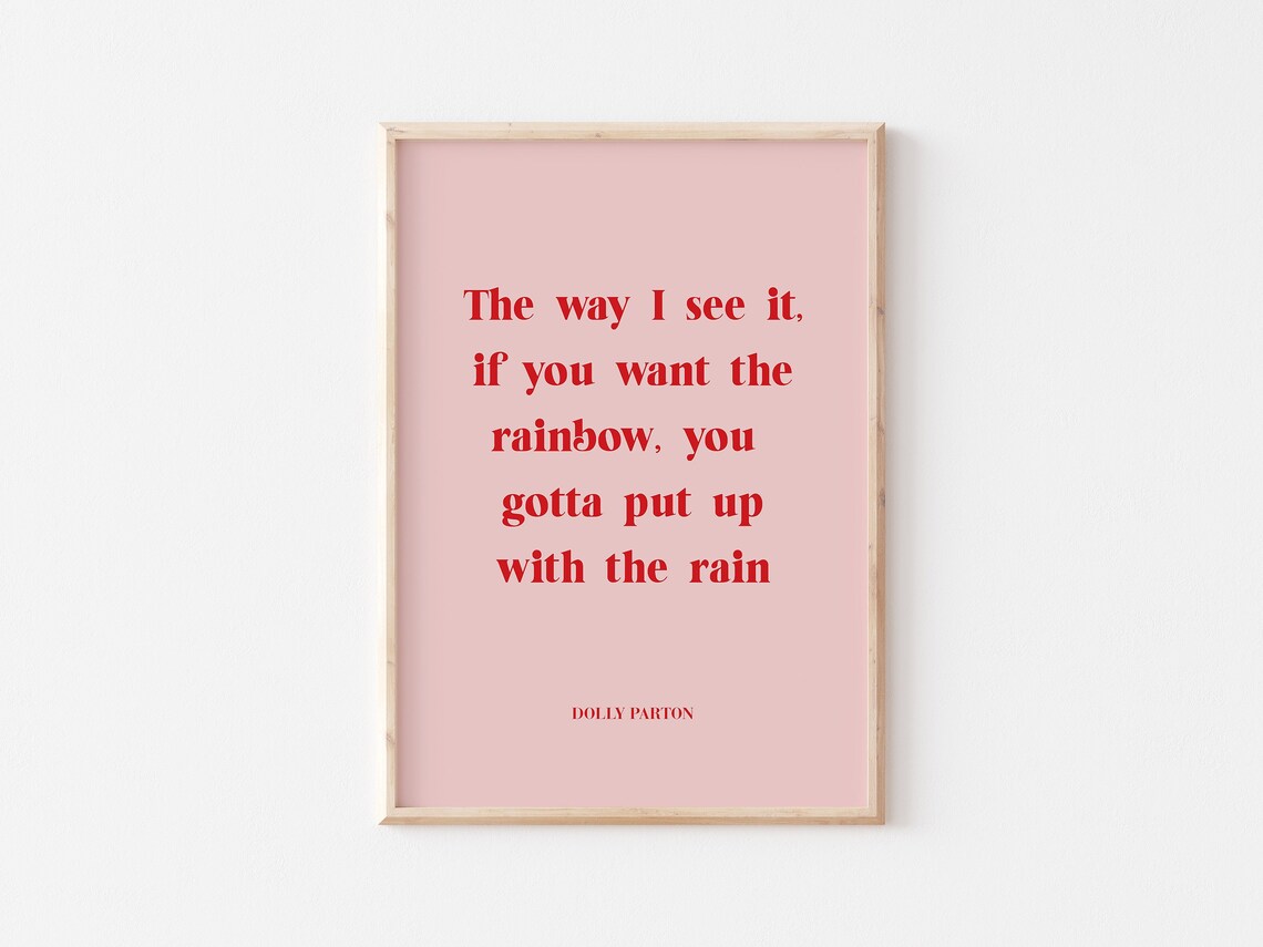 Dolly Parton Print Pink Art Lounge Poster Kitchen A5 A4 A3 - Etsy