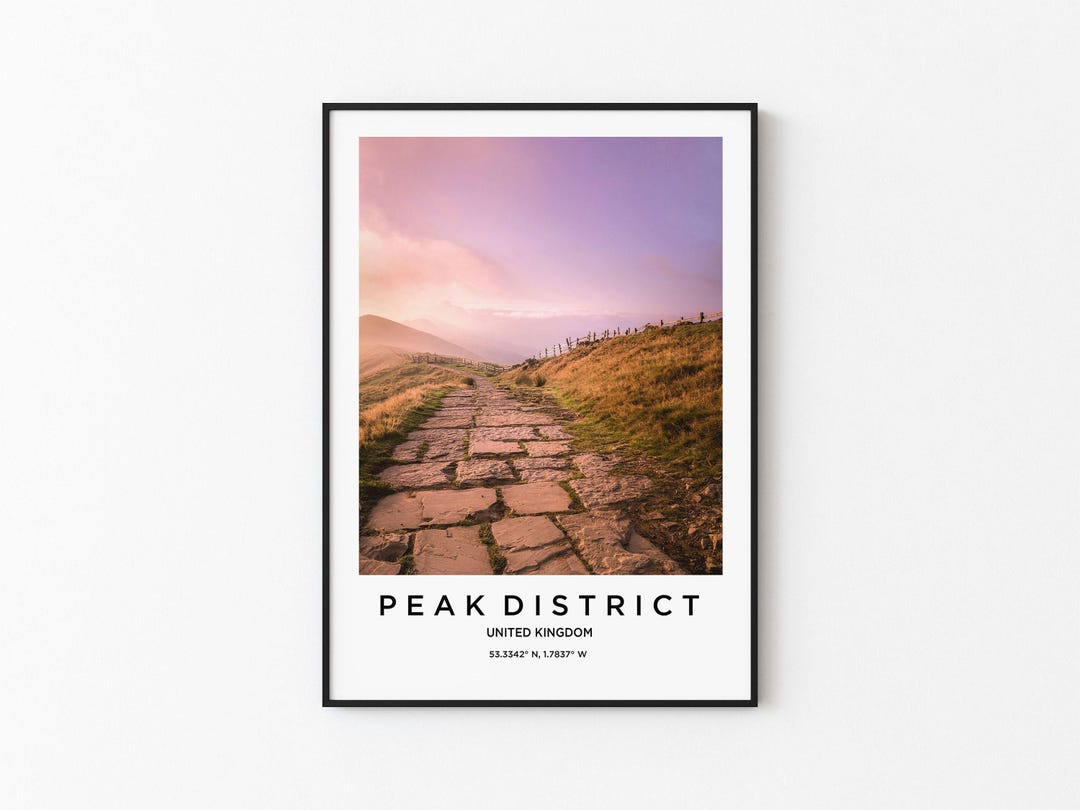 Peak District Art, Peak District Print, Peak District Poster, Peak ...