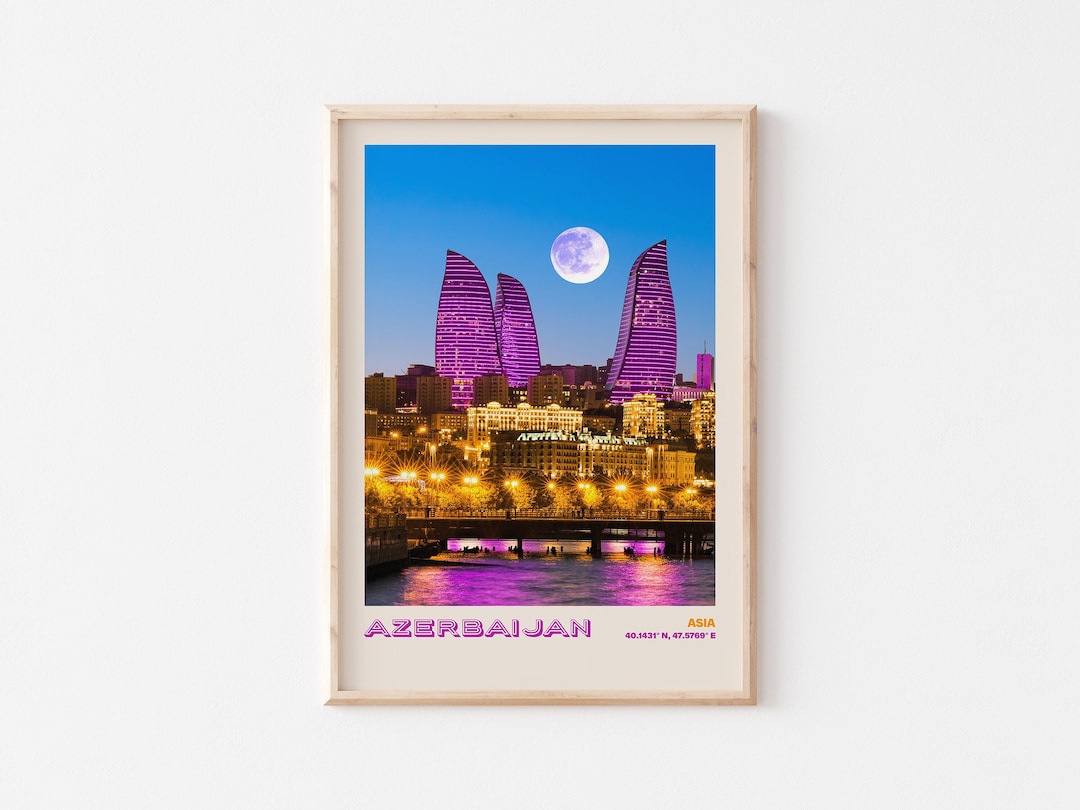 Azerbaijan Travel Poster, Azerbaijan Print, Azerbaijan Photo Print ...