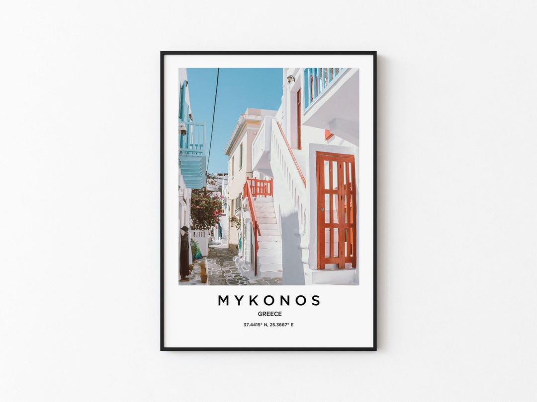 Mykonos Art, Mykonos Print, Mykonos Poster, Mykonos Art, Mykonos Photo ...