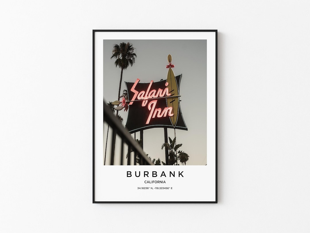 Burbank Art, Burbank Print, Burbank Poster, Burbank Art, Burbank Photo ...