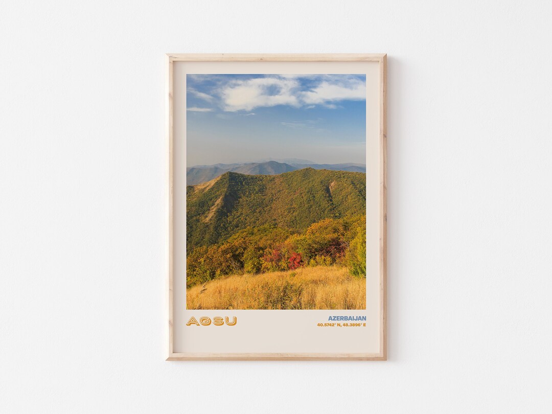 Agsu Travel Poster, Agsu Print, Agsu Photo Print, Agsu Wall Decor, Agsu ...