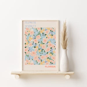 Florida Poster, Florida Wall Art, Florida Personalised Travel Poster ...