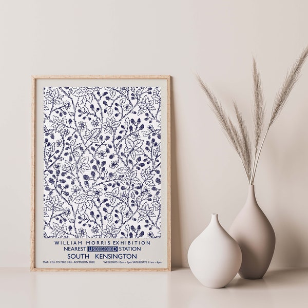 Blue Print Poster - Etsy UK